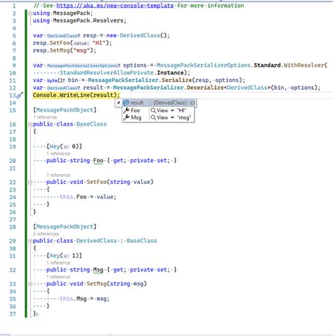 Support For Serializingdeserializing Private Setters Within Signalr