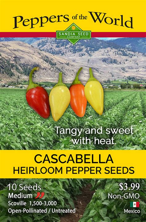 Cascabella Pepper Seeds Sandia Seed Company