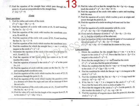 Class 11 Mathematics Important Questions Of All Chapters Note Library Educational Content