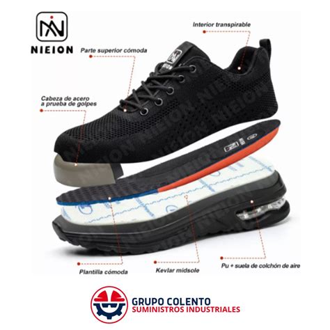 Tenis De Seguridad Industrial De Fibra Nieion Suministros