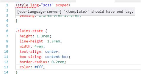 Vue Language Server Should Have End Tag · Issue 578 · Vuejs