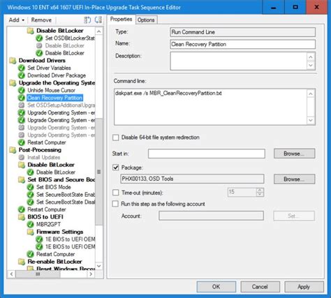 Configuration Manager Osd Recovery Partitions And Mbr2gpt Mikes Tech Blog