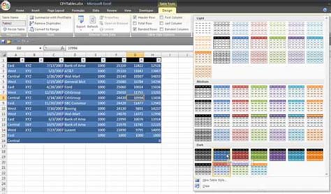 Tables In Excel 2007 Techtv Articles Mrexcel Publishing