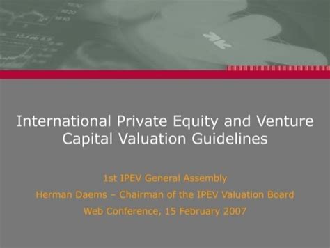 Open Pdf File Ipev Valuation Guidelines