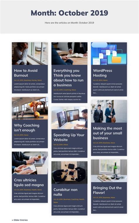How To Give Your Divi Archive Pages A Masonry Layout