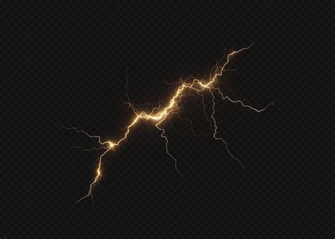 Premium Psd Lightning Isolated Transparency Background