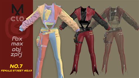 Artstation Womens Street Outfit No7 Marvelousclotextures 4k Game Assets