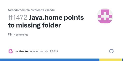 Javahome Points To Missing Folder · Issue 1472 · Forcedotcomsalesforcedx Vscode · Github