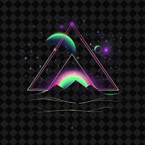 A Colorful Triangle With The Word Triangle On It Premium Ai Generated Psd