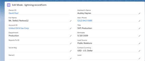lightning recordform salesforce buddy