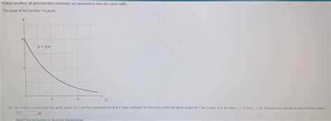 Solved Unless Specified All Approximating Rectangles Are