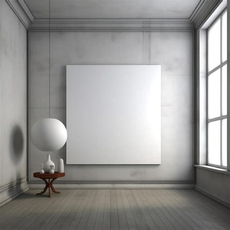 Premium Ai Image Blank Wall Interior