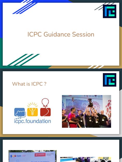 Icpc Guidance Session Pdf