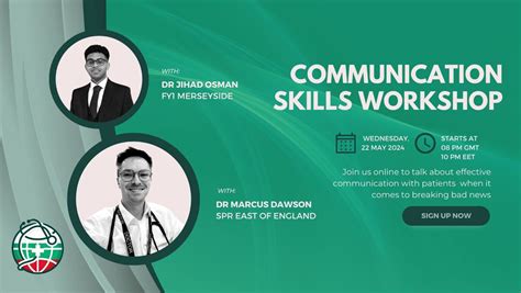 Palliative Carecommunications Skills Workshop With Dr Marcus Dawson And Dr Jihad Osman Event