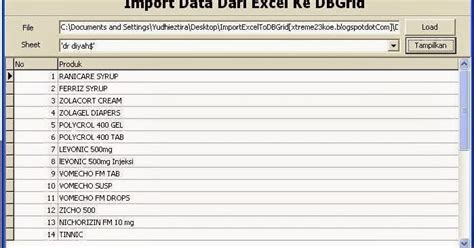 Import Data Dari Excel Ke Dbgrid Dengan Delphi Antas Delphi