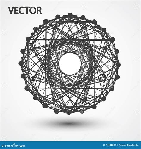 Wireframe Polygonal Elements Eps10 Stock Vector Illustration Of