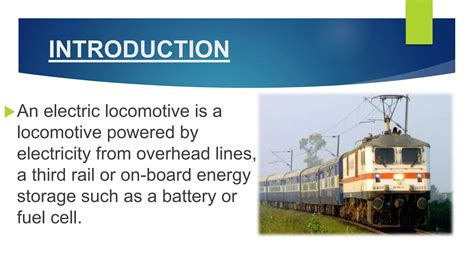Electric Locomotive Ppt Pptx