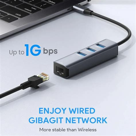 Usb C Hubrj45 Verilux 4 In 1 Type C To Ethernet Adapter Eb Eb 1
