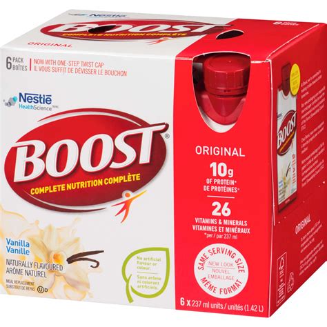Boost Original Vanilla Meal Replacement Drink 6 Pack Of 237ml