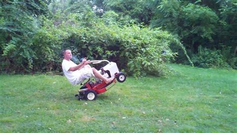 Best lawn mower wheelie - YouTube
