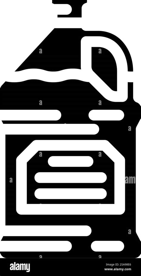 Solvent Dry Cleaning Glyph Icon Vector Solvent Dry Cleaning Sign Isolated Symbol Illustration