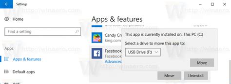 Move Apps To Another Drive In Windows