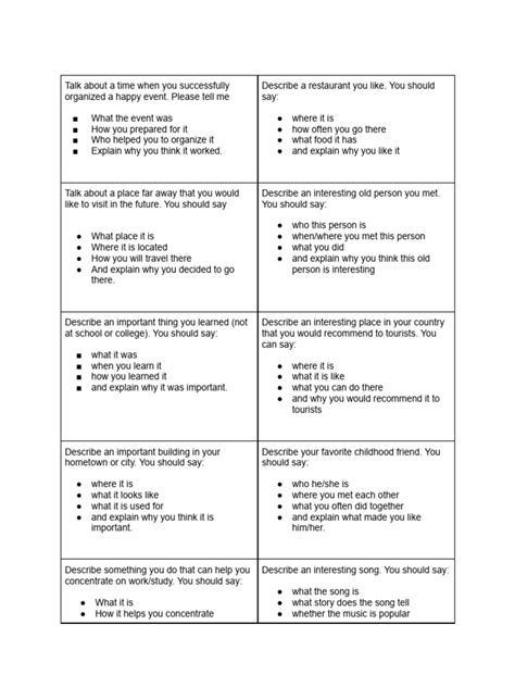 Ielts Speaking Part 2 Pdf