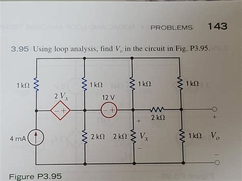 Solved PROBLEMS Using Loop Analysis Find V In The Chegg