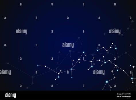 Molecule Structure Dna And Neurons Connected Lines With Dots Genetic And Chemical Compounds