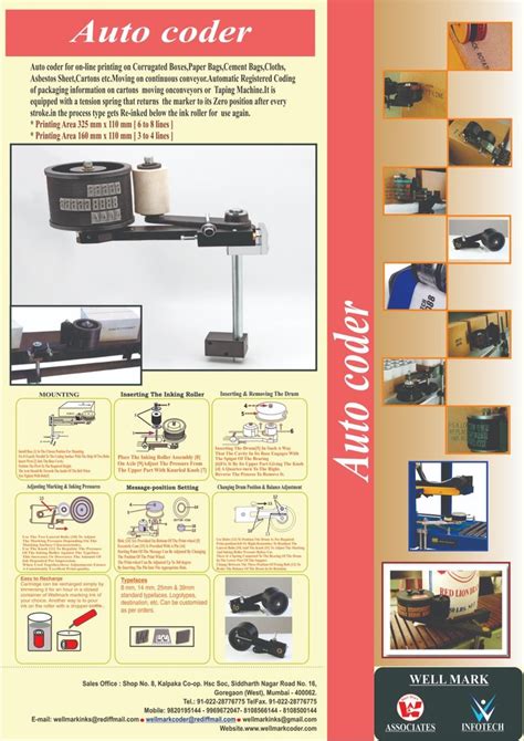 Cartoon Hdpe Woven Sacks Batch Coding Machine Coder Big Hand Marker