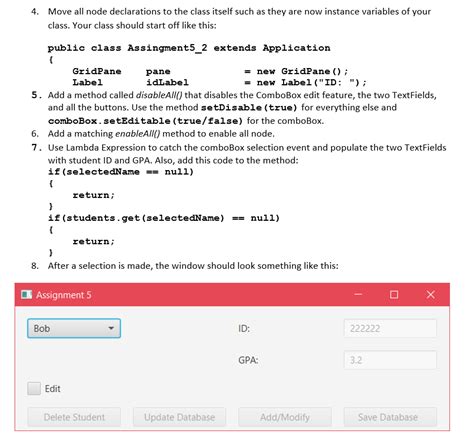 Solved Create A Student Class With Instance Variables Chegg