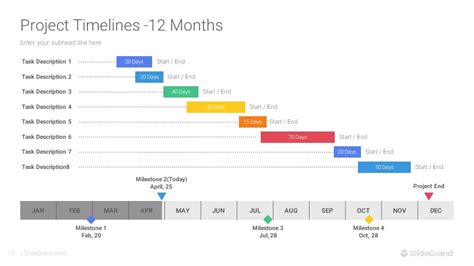 Project Timeline Powerpoint Template Designs Slidegrand