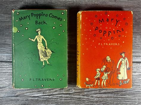 Mary Poppins And Mary Poppins Comes Back — Vintage Hardcover Set With