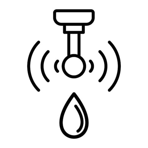 Premium Vector Smart Water Sensor Icon Style