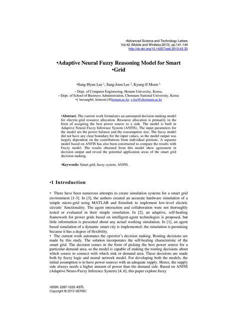 Adaptive Neural Fuzzy Reasoning Model For Smart Ppt Download