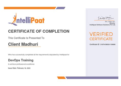 Intellipaat Certificate Pdf
