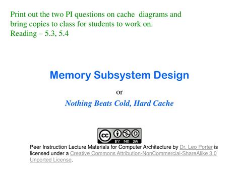 Ppt Memory Subsystem Design Powerpoint Presentation Free Download