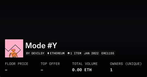 Mode Y Collection Opensea
