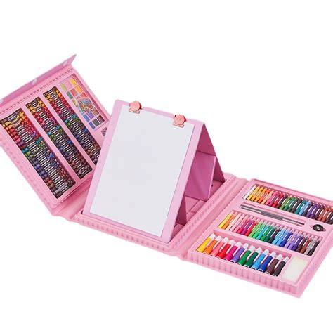 Детский набор для рисования Just Art на 208 предметов с мольбертом в чемоданчике купить со