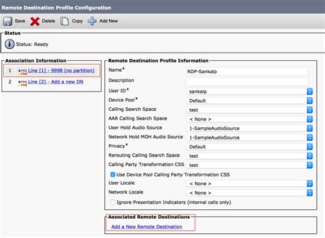 configure single number reach for callmanager cisco