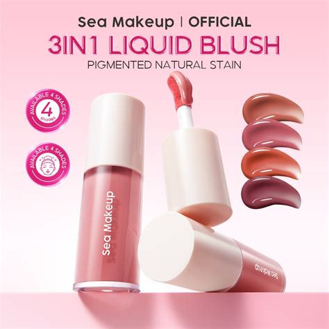 Jual Sea Makeup Vibrant Flushed Liquid Blush On Cair Cream Blush On