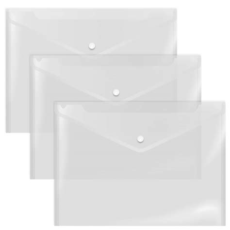 Better Office Products Reusable Poly Envelope Side Loading Snap Closure