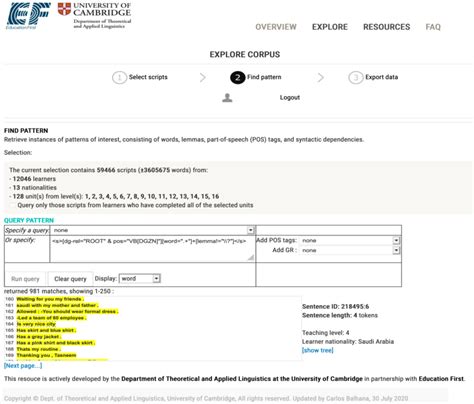 Query Page Featuring Sample Search Results Download Scientific Diagram