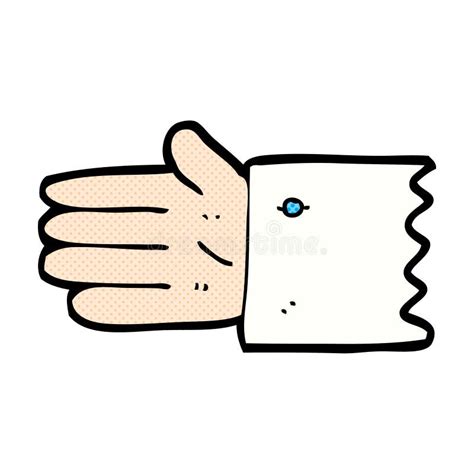 Comic Cartoon Open Hand Symbol Stock Illustration Illustration Of Book Comic