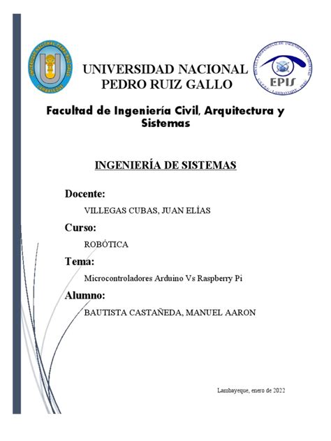 Tarea 4 Microcontroladores Arduino Vs Raspberry Pi Pdf Arduino Raspberry Pi