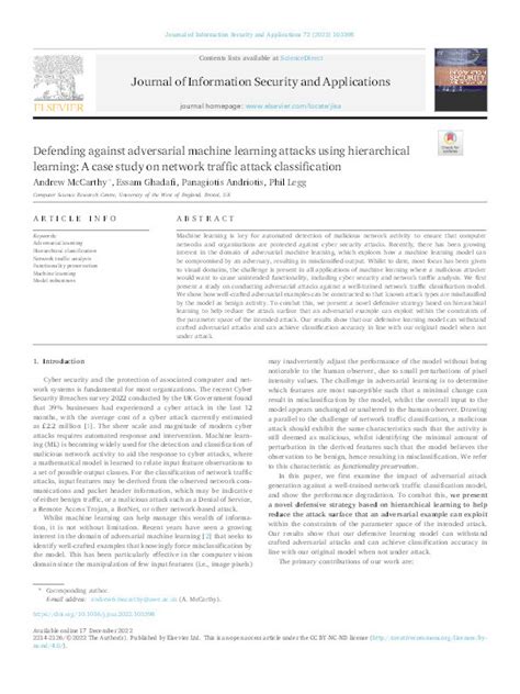 defending against adversarial machine learning attacks using
