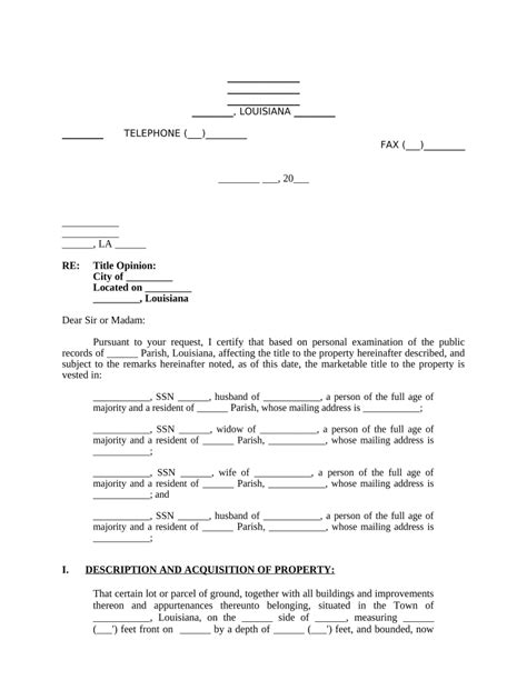 Attorney Title Opinion Letter Fill Out And Sign Online Dochub