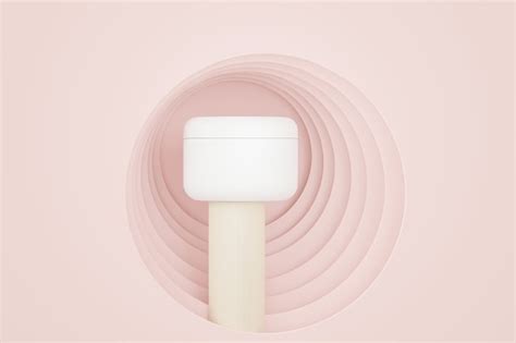 모형을 위한 빈 화장품 스킨케어 제품 또는 포장의 3d 렌더링 뷰티 비누와 스파 컨셉 피부 건강을 위한 로션 오일 수분 브랜딩을위한 프리미엄 및 고급 디자인 0명에 대한