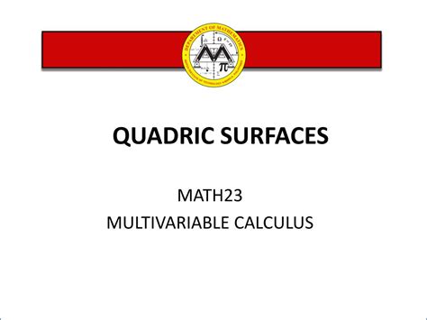 Ppt Math23 Multivariable Calculus Powerpoint Presentation Free Download Id 6008850