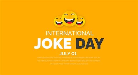 Premium Vector International Joke Day Background Or Banner Design